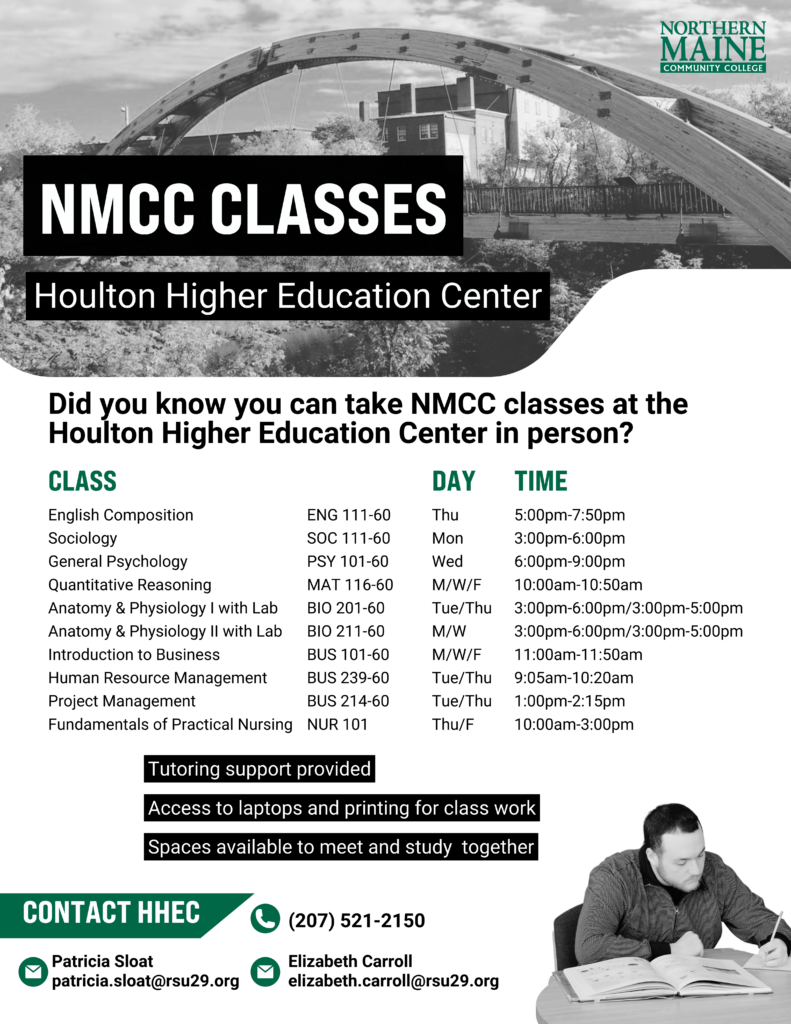 NMCC Classes - Houlton Higher Education Center - Northern Maine ...