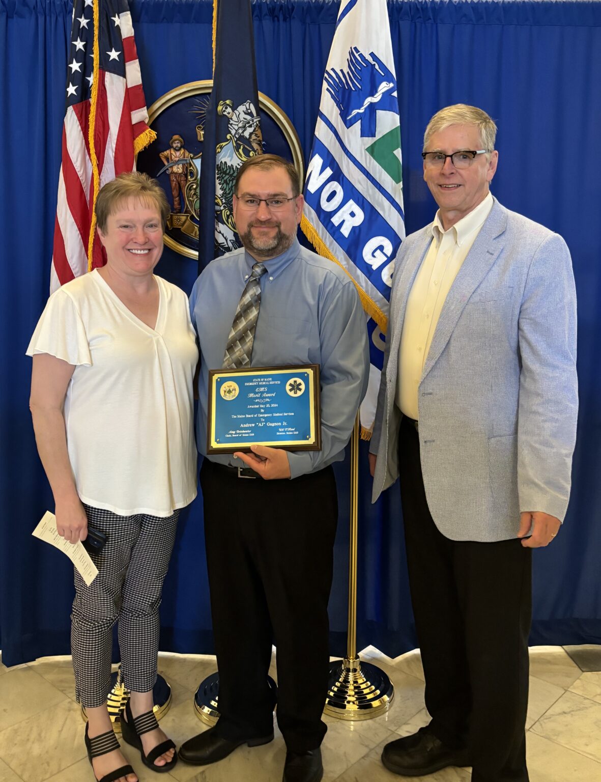 NMCC EMS department chair AJ Gagnon honored with EMS Merit Award at ...